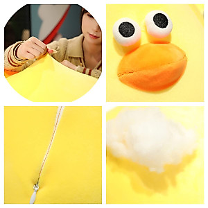 TONGMAN 15.7" New Large Duck Pear Plush Toy Cute Stuffed Duck Animal Plush Duck - Lifelike Stuffed Duck Pillow, Best Gift for Kids