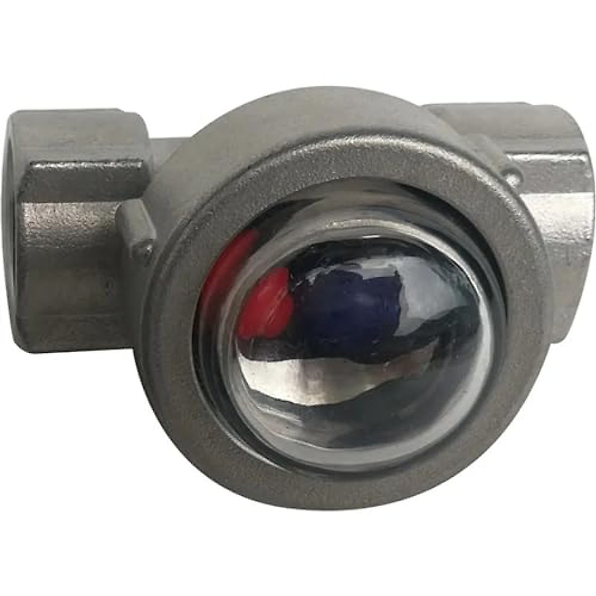 1/2" 3/4" 1" BSPT Female Thread 304 Stainless Steel Window Sight Glass Float Ball Flow Indicator(3/4")