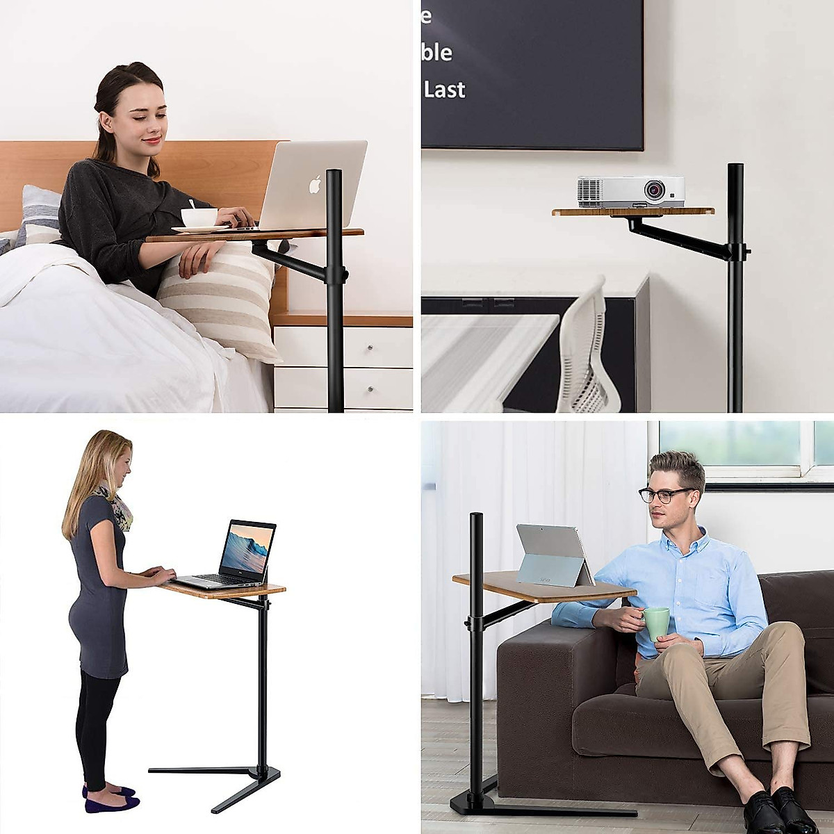 MagicHold Floor Stand for Laptop Aluminum Height Adjustable Table for Bed Sofa,Compatible with MacBook,Laptop Notebook,Tablets,iPad, Projector Camera