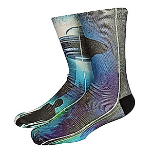 Kacolor Sox Mens Crazy Funny Cool 3D Print Pattern Novelty Athletic Crew Tube Socks,Space