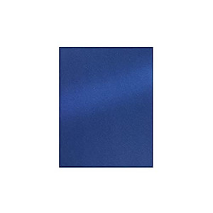Navy Blue Shimmer Paper - 100-Pack Metallic Cardstock Paper, 92 lb Cover, Double Sided, Printer Friendly - Perfect for Weddings, Birthdays, Craft Use, Letter Size Sheets, 8.5 x 11 Inches