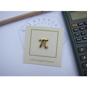 Jim Clift Design Pi Gold Lapel Pin - 100 Count