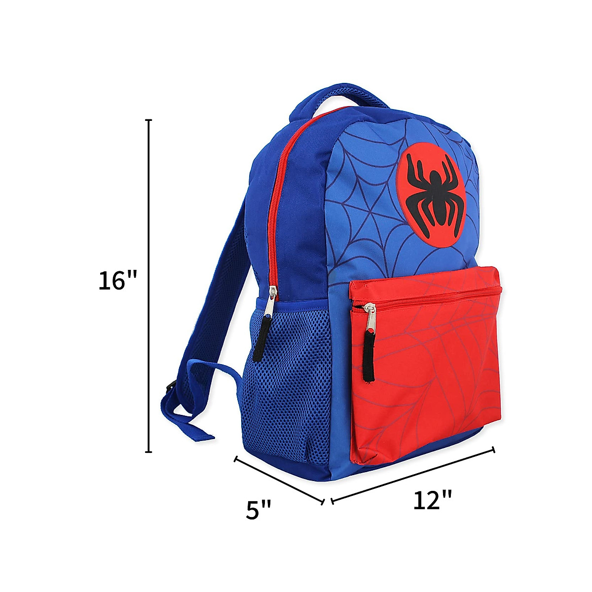 Marvel Spider-Man Spidey and Friends Boys Girls 16" School Backpack (One Size, Blue/Red)