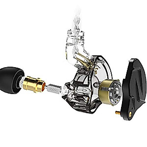 KZ ZSN PRO X 1DD+1BA Dynamic Drive Balanced Armature Hybrid in Ear Earphone,HiFi DJ Monito Running Sport Noise Cancelling, Metal Earphone Earbud,2PIN Detachable Cable Headset (Black with mic)