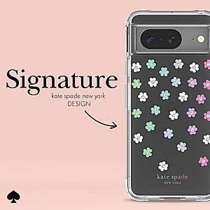 kate spade new york Google Pixel 8 Case, Compatible with Wireless Charging - Scattered Flowers