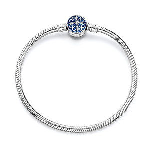 Bracelets, 925 Sterling Silver Snake Chain Basic Charm Bracelet Long Way Fine Jewelry for Women, Best Valentine's Day Gift for Girlfriend Wife Mother,7.9Inch