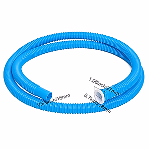 MyLifeUNIT Universal Air Conditioner Drain Hose, Inlet Hose for Semi-Automatic Washing Machine, 5.2 Ft
