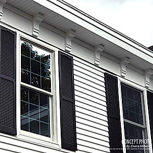 Ekena Millwork BKT05X04X10WG 5 1/4-Inch W x 4 1/2-Inch D x 10-Inch H Wigan Bracket