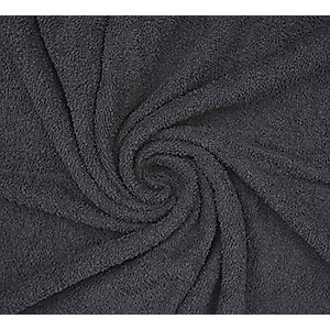 Pristine Linen Bath Towels, 100% Cotton Grey, 24 x 44 Inches Towels for Bathroom, Pool Towels, Large Quick Drying Hotel Towels, Gym Towels, Towels for Spa, Pack of 6, Ideal for Every Day use