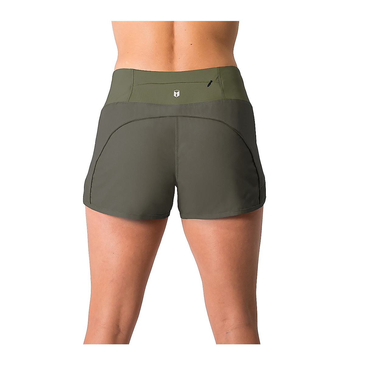 Tough Mode Womens 3" Lightweight Running WOD Volleyball Shorts Workout Mesh Liner Zip Pocket