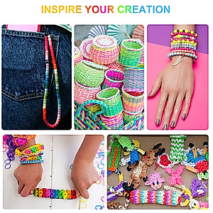 KAMJUNTAR Lanyard String,15 Rolls Gimp String Plastic Lacing Cord Plastic String Lanyard Kit for Friendship Bracelets Jewelry Making DIY Craft Boondoggle Gimp Bracelet Making Kit for Kids Girls