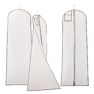 My Big Fat Bridal Bag - Garment Bag for Extra Large Wedding Gowns and Dresses - 72" x 24" with 32" Gusset