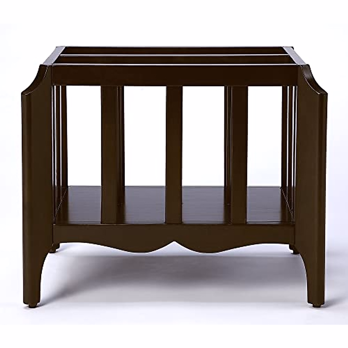 Butler Specialty Company Wilshire Magazine Storage Rack / Basket - Chocolate Brown