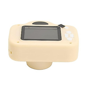 Rechargeable Camera, Single Lens Video Digital Camera 2 Inch IPS Screen Multiple Filters for Birthday Gift (Yellow)