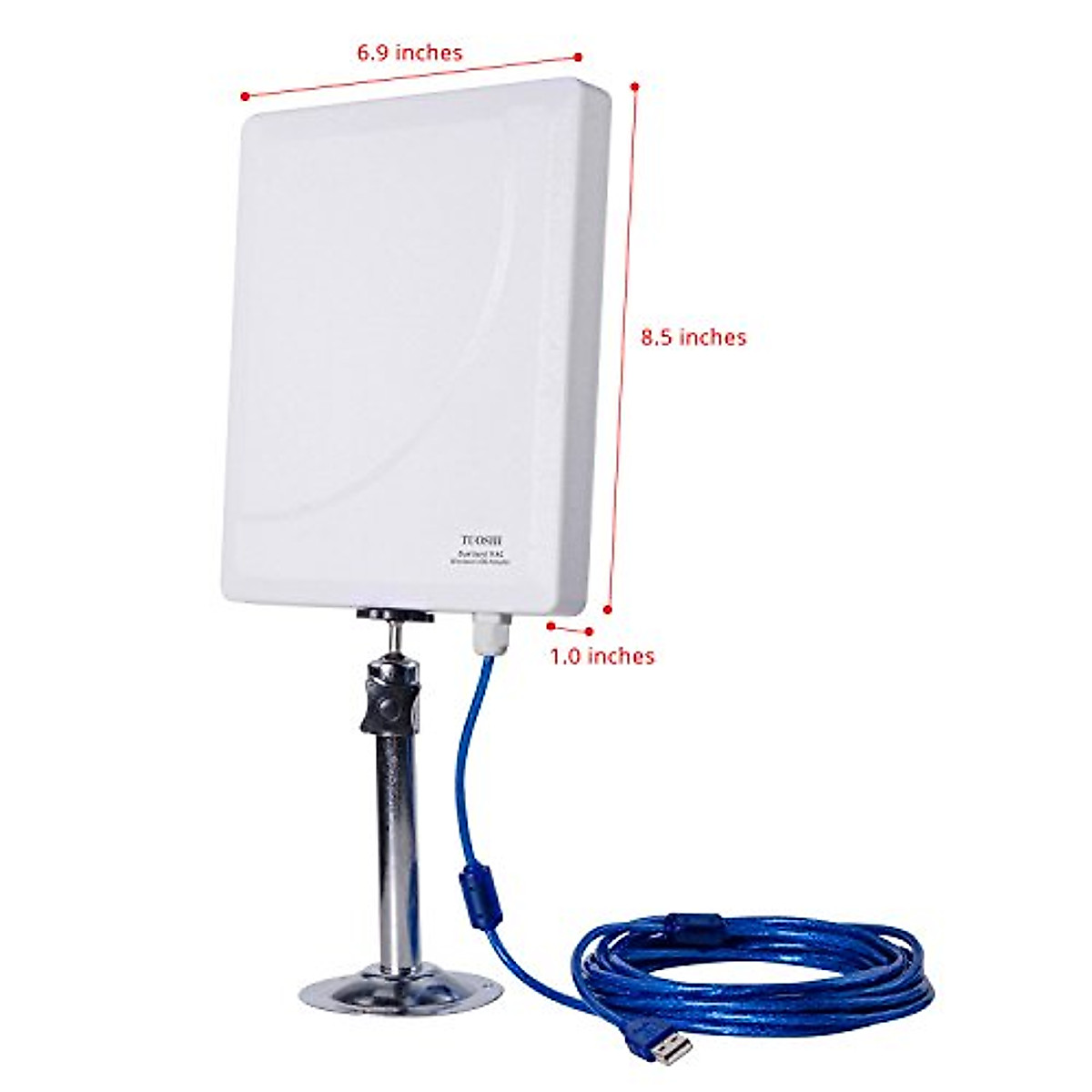 TUOSHI Outdoor High Power Wi-Fi Antenna | Long Range USB WiFi Range Extender for PCs | Support 600Mbps AC 802.11ac Dual Band 2.4 & 5 GHz-Working with R658U WiFi Router