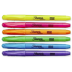 SHARPIE Pocket Style Highlighters, Chisel Tip, Assorted Colors, 24 Count