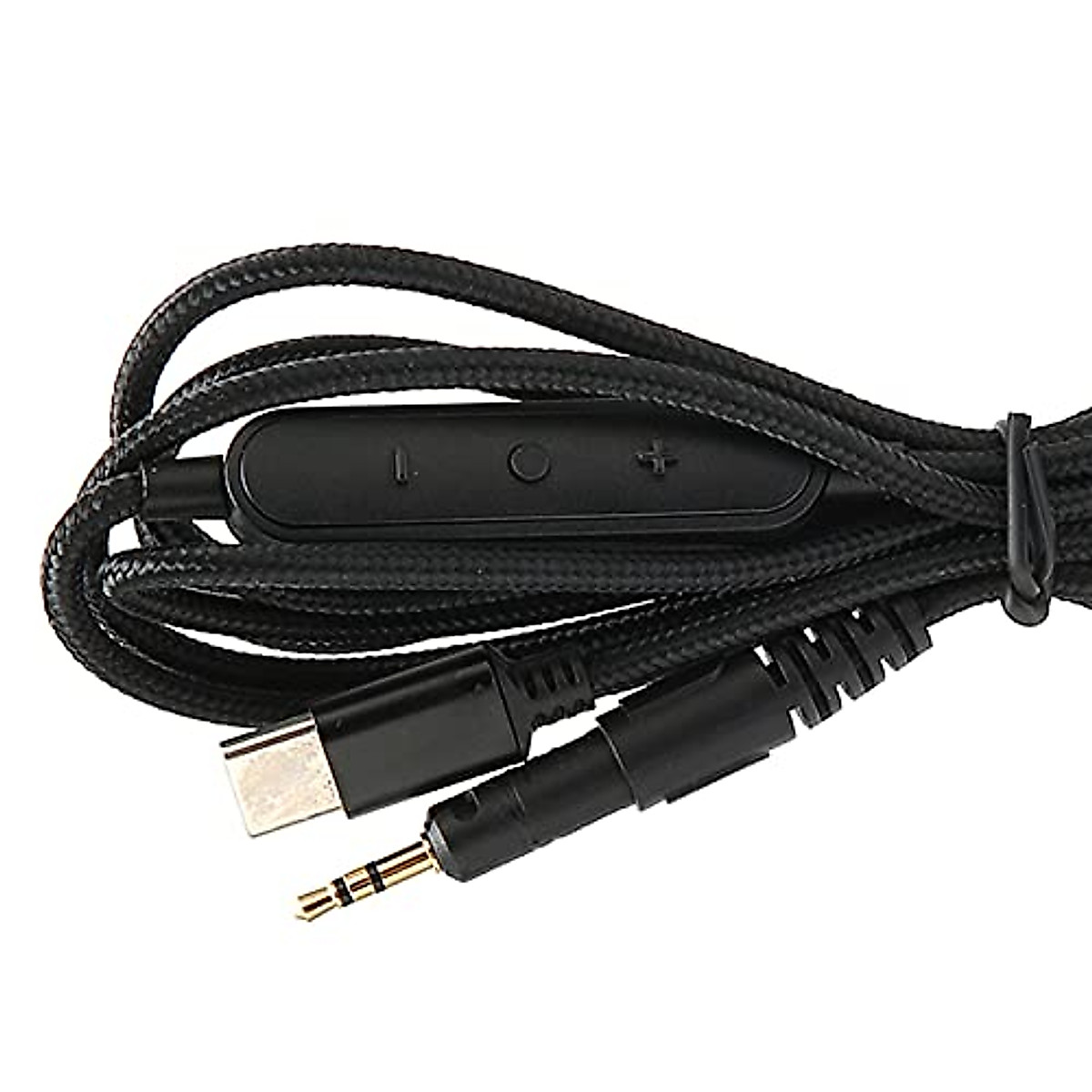 USB C Audio Cable with Volume Control and Microphone for Audio technicaATH-M40x/ATH-M50x/ATH-M60x/ATH-M70x Headset, Earphone Replacement Audio Cable