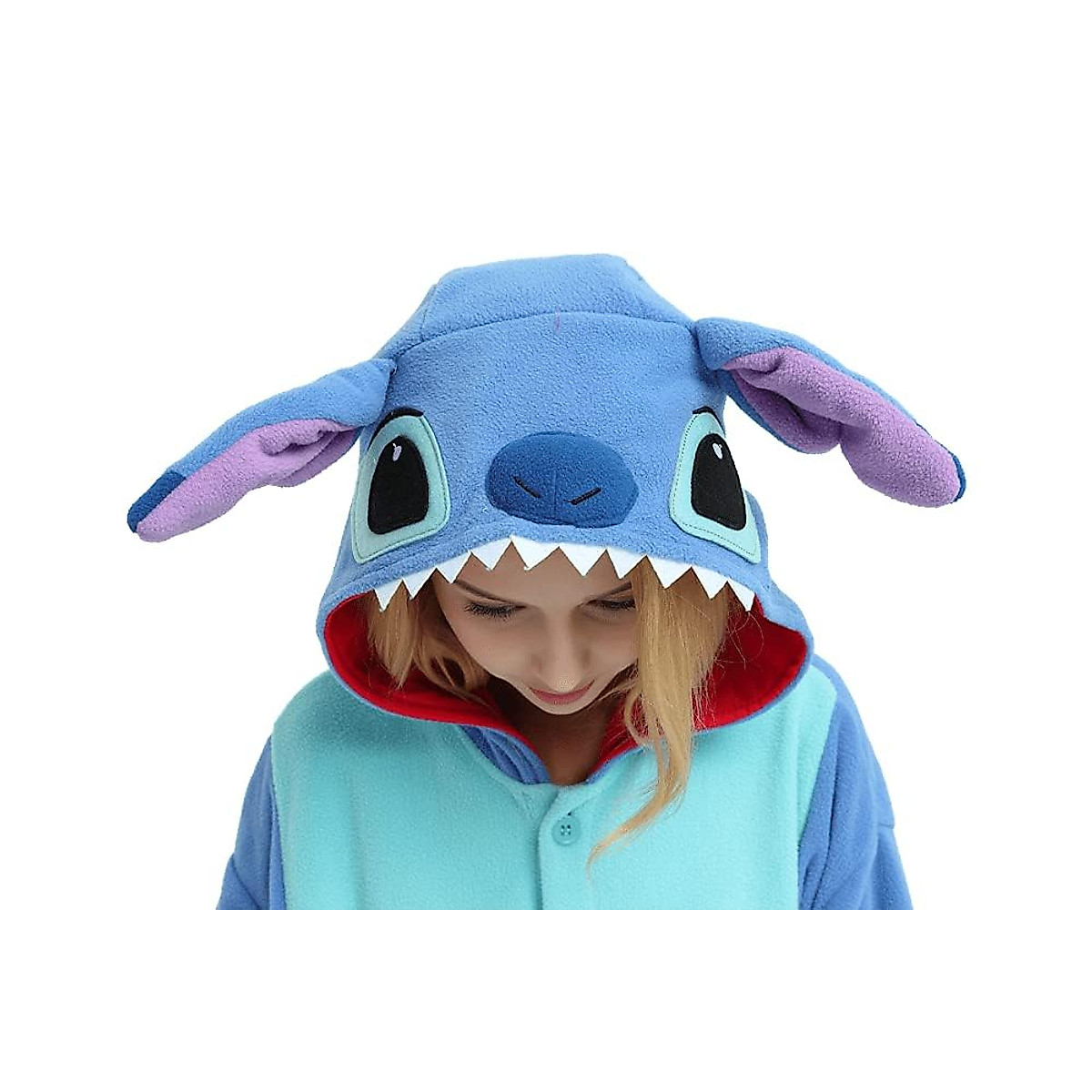 Es Unico Lilo Stitch Onesie Costume For Adult Men and Women (S) Blue