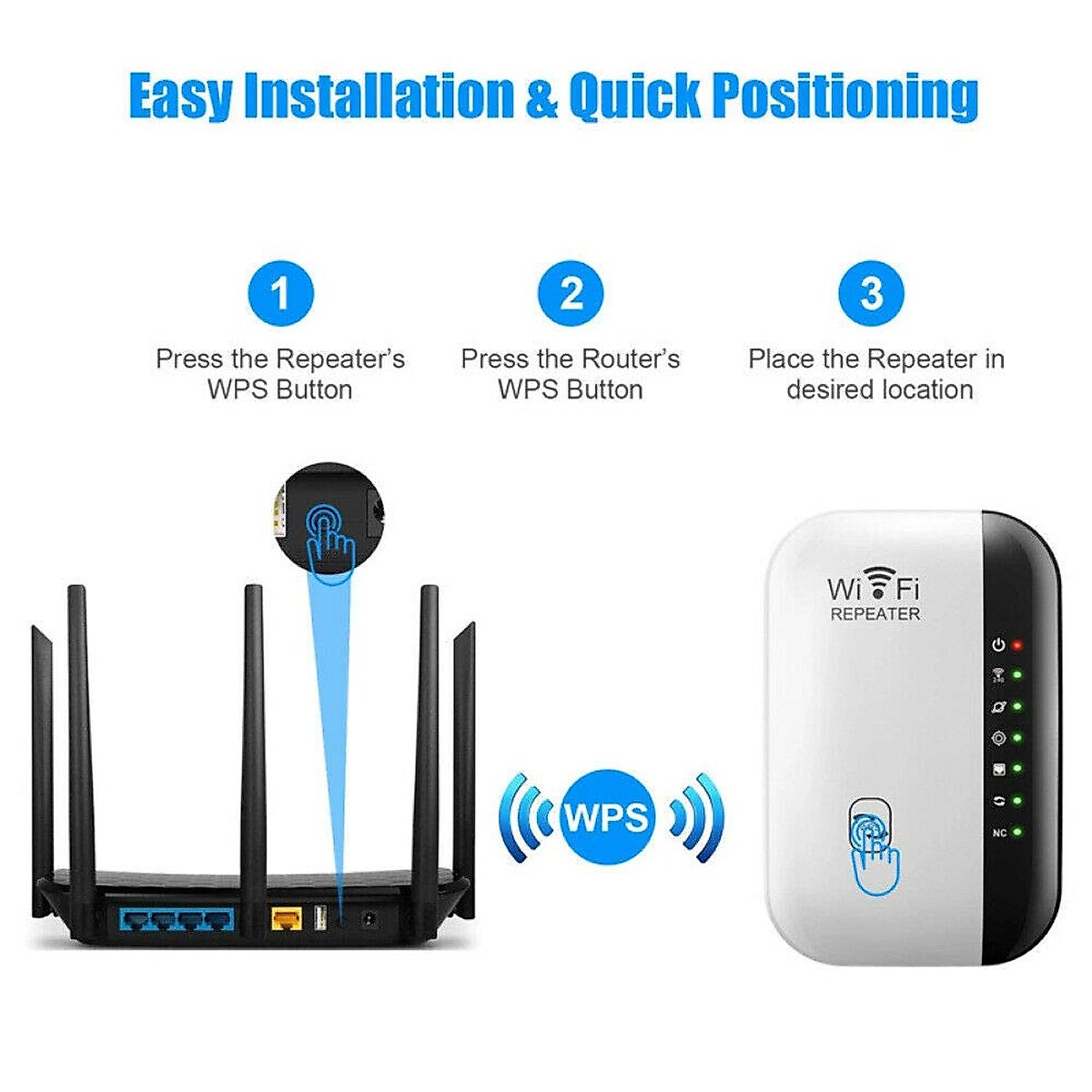2023 Newest WiFi Extender, WiFi Booster, WiFi Repeater，Covers Up to 2640 Sq.ft and 40 Devices, Internet Booster - with Ethernet Port, Quick Setup, Home Wireless Signal Booster