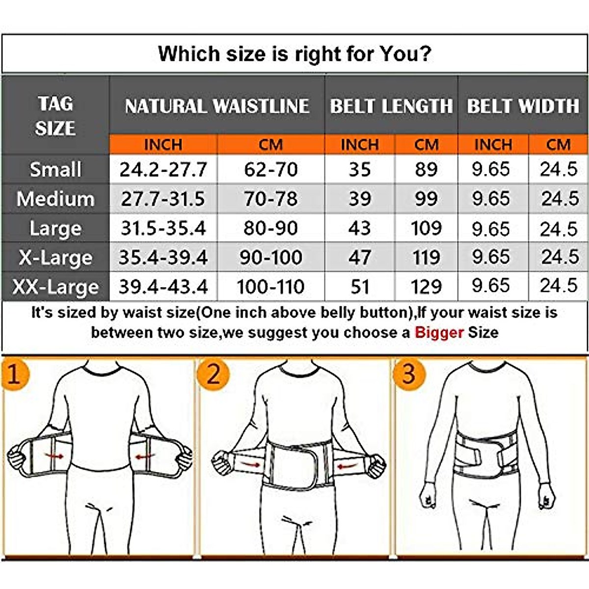 QEESMEI Waist Trainer Belt for Women - Waist Cincher Trimmer - Slimming Body Shaper Sport Girdle Belt, Small Black
