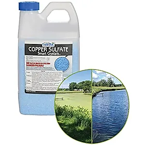 Crystal Blue Copper Sulfate Algaecide - Granular Aquatic Grade Copper Sulfate for Pond Algae Control - 5 Pounds