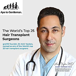 GroMD Biotin Shampoo and Conditioner, Hair Growth Shampoo, Hair Loss Shampoo for Men & Women, Regrowth Treatment & Thickening, Contains Argan Oil & DHT Blocking Ingredients, Doctor-Formulated, 10 oz