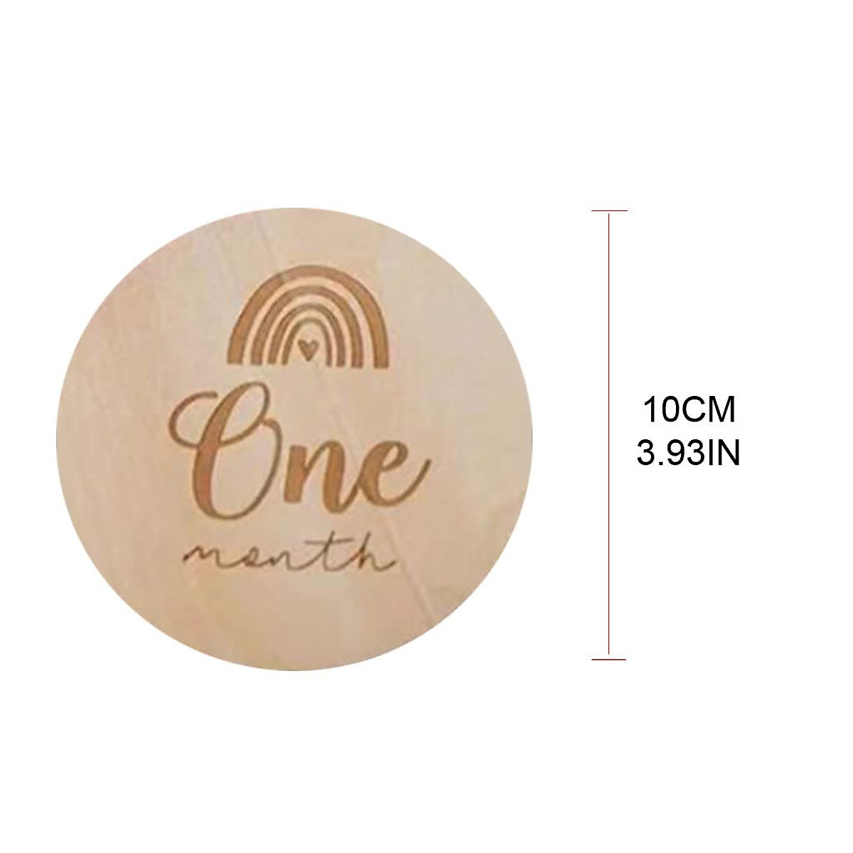 KKirafairy 14Pcs Wooden House Plate Round Carved Letter Disc Wooden Crafts Wood Burning for Door Hanger