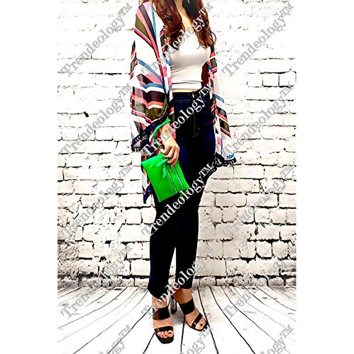 Multi Pocket Soft Faux Leather Wristlet Small Wristlet Crossbody Bag for Travel (Plain Mustard)