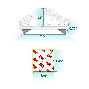 APPASON Double Structure Designed Corner Guards, Baby Proofing Table Corner Protectors, Keep Child Safe, Protectors for Furniture Against Sharp Corners 12 Packs