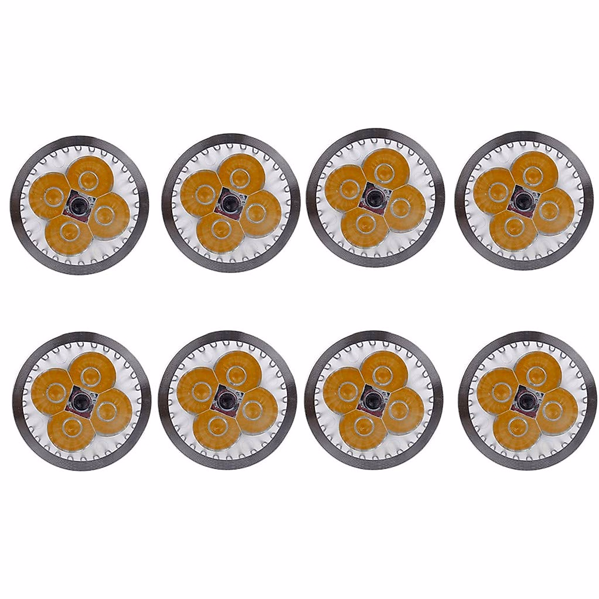 JKLcom 4W LED MR16 Bulbs 12V 4W LED Spotlight Bulb for Landscape Track Light, MR16 GU5.3 Base,12 Volt,4W(35W Equivalent Halogen Replacement),Warm White 3000K,8 Pack