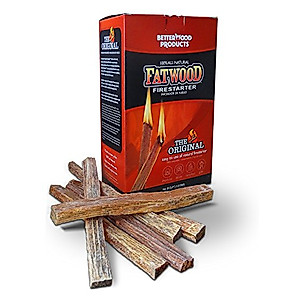 Better Wood Products Fatwood Firestarter Box, 2-Pounds