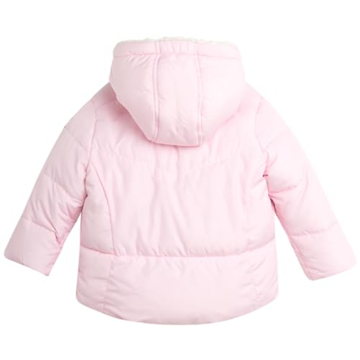 DKNY Infant Toddler Baby Girls' Winter Jacket - Fleece Lined Quilted Bubble Puffer Parka Coat for Girls (Sizes:12M-4T), Size 3T, Pink