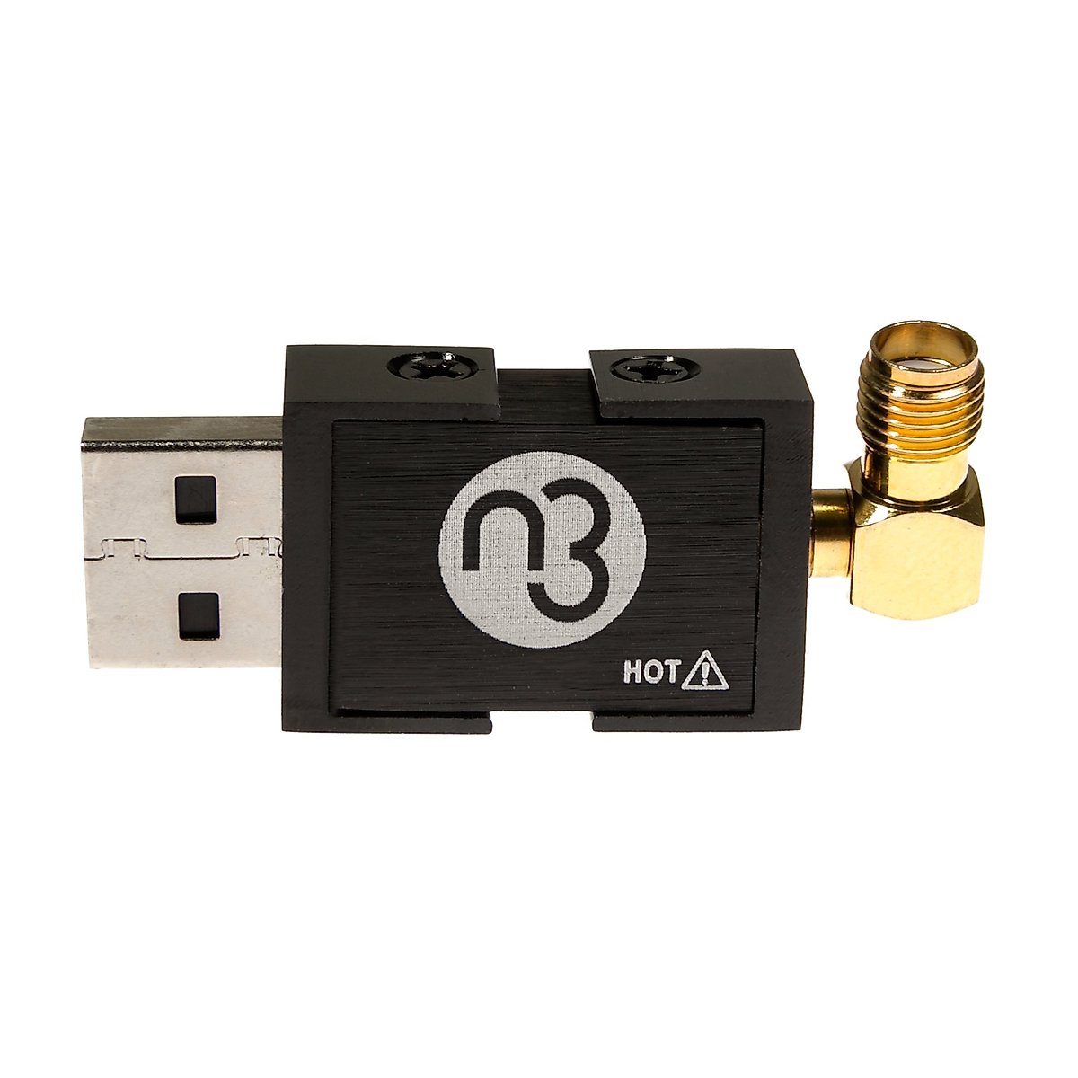 NooElec NESDR Nano 3 - Premium Tiny RTL-SDR w/Aluminum Enclosure, 0.5PPM TCXO, SMA & MCX Input & Custom Heatsink. RTL2832U & R820T2-Based Software Defined Radio