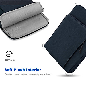 Dadanism 13 Inch Tablet Sleeve Shoulder Bag Carrying Case for iPad Pro 13" M4 2024, iPad Air 13" 2024, iPad Pro 12.9" M2, Galaxy Tab S10+ Plus/S9 FE+/S9+ Plus 12.4", reMarkable Paper Pro 11.8", Indigo