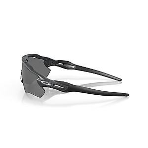 Oakley Men's OO9208 Radar Ev Path Rectangular Sunglasses, Hi Res Carbon/Prizm Black Polarized, 38 mm