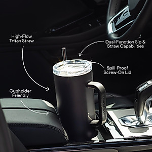 Corkcicle x Disney Minnie Mouse Cruiser Insulated Tumbler with Handle and Straw, Polka Dot Red, 40 oz – Reusable Water Bottle Keeps Beverages Cold 20hrs, Hot 9hrs – Cupholder Friendly, Spill Proof