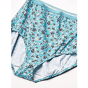 Hanes Women's Underwear Pack, High-Waisted Cotton Brief Panties, 10-Pack (Colors May Vary), Solid/Print Mix, 8