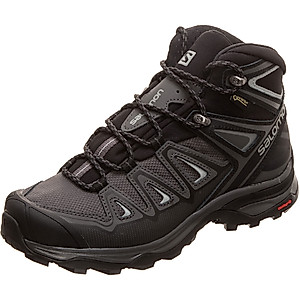 Salomon X Ultra MID 3 AERO Hiking Boots for Women, Shadow/Urban Chic/Bleached Sand, 5