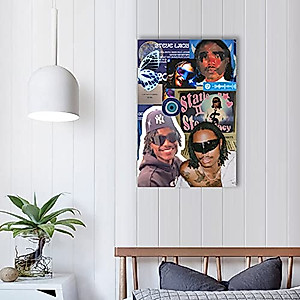 Tinysea Steve Lacy Poster 12x18inches Canvas Unframed Multi-element Character Puzzle Posters For Room Aesthetic Fashion Decor Wall Art