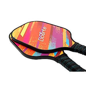 Boerte X-FOIL Pickleball Set, Graphite Pickleball Paddles Set of 2 and 4 Pickleballs, Portable Pickleball Equipment Bag for Pickleball Rackets.
