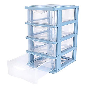 Cabilock Small Drawer Organizer 2pcs Organizer- Bedroom Unit Storage Rack Clear Vanity Tier Drawers, Bathroom, Drawersdesk Dresser Office Supplies, Sewing Decor and Table Desktop Sneakers Box