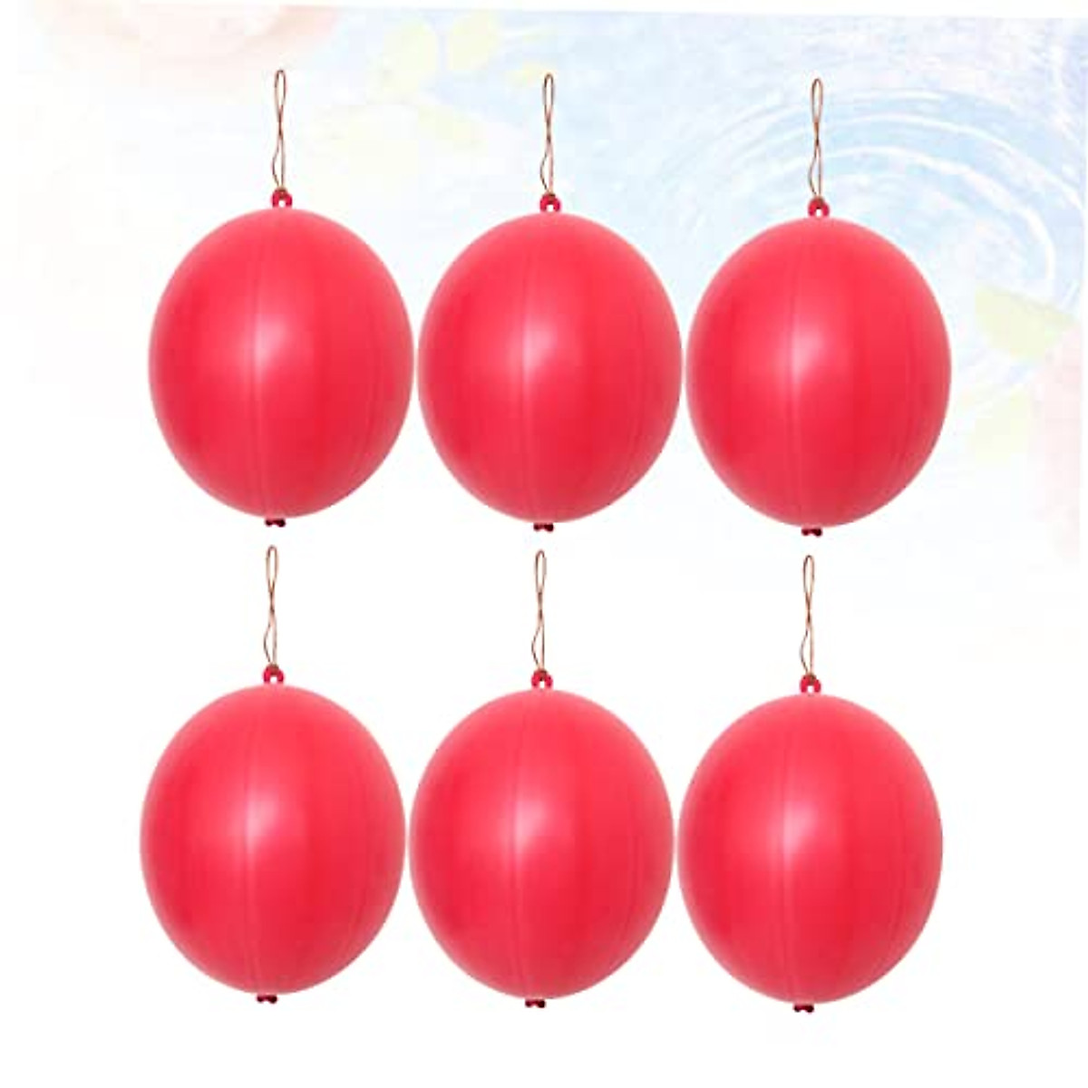 TOGEVAL 10pcs Round Balloons Mylar Punch Balloon Ballooning Toy Film Punch Balloons Party Punch Balloons Punch Balls Child Red Emulsion Boxing Ball Latex Balloons Punch Ballons for Party