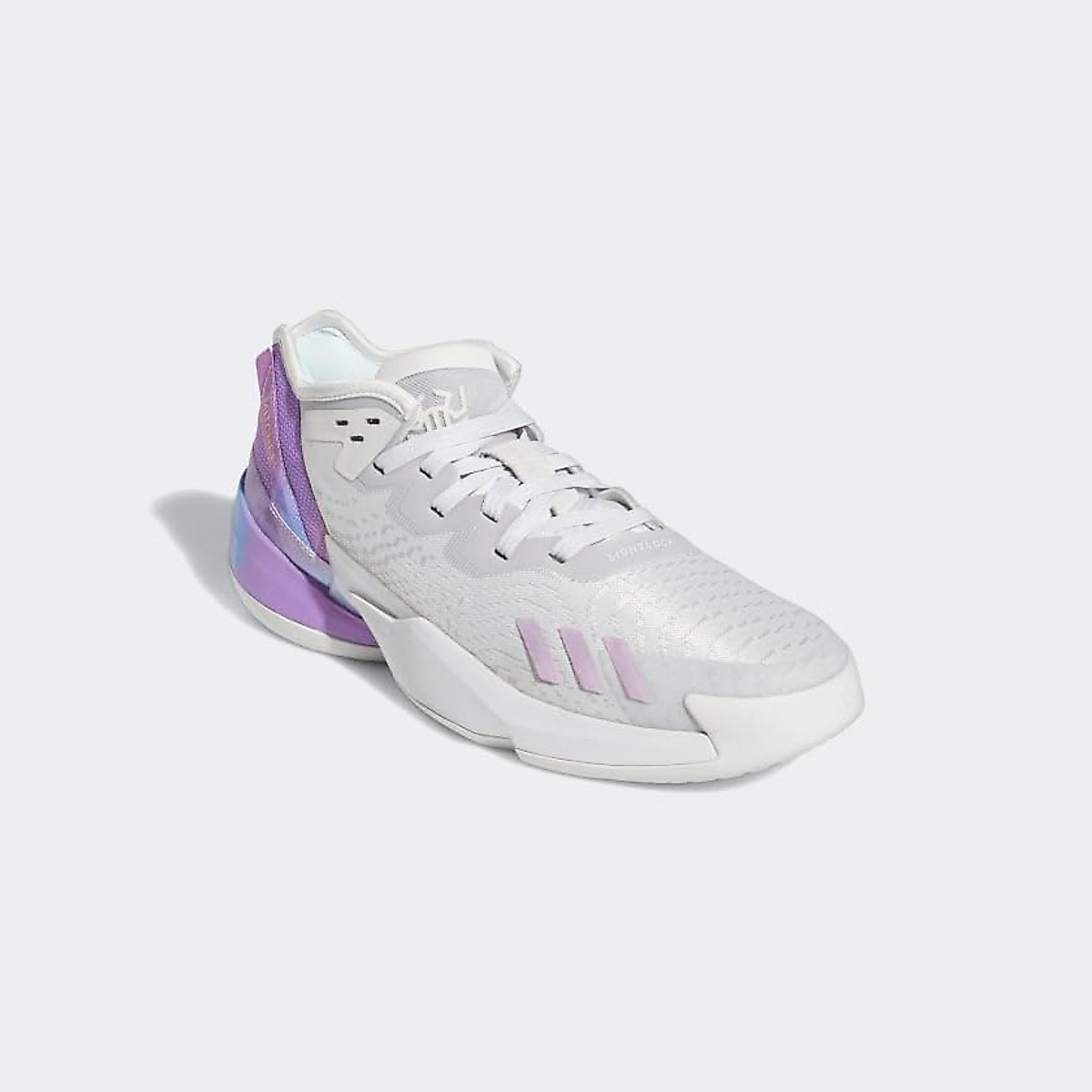 adidas Unisex D.O.N. Issue 4 Basketball Shoe, Dash Grey/Bliss Lilac/Grey, 11 US Men