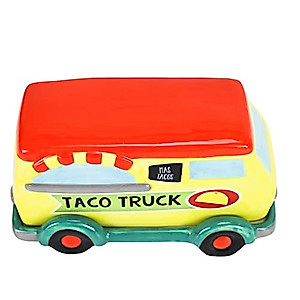 Boston Warehouse Taco Truck Covered Butter Dish, Standard