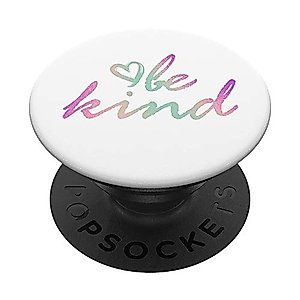 Rainbow Be Kind White PopSockets Swappable PopGrip