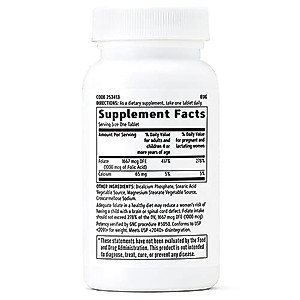 GNC Folic Acid 1000 mcg | Supports Healthy Fetal Development, Required for Proper Red Blood Cell Formation, Vegetarian Formula | 100 Tablets