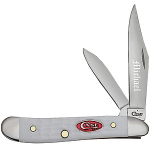 Personalized Case SparXX White Synthetic Standard Jig Peanut with Free Laser Engraving