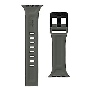 URBAN ARMOR GEAR UAG Compatible with Apple Watch Band 49/45/44/42mm for iWatch Series Ultra 2/9/Ultra/SE2/8/1-7/SE Scout Foliage Green (New Edition) Sweatproof Adjustable Silicone Replacement Strap