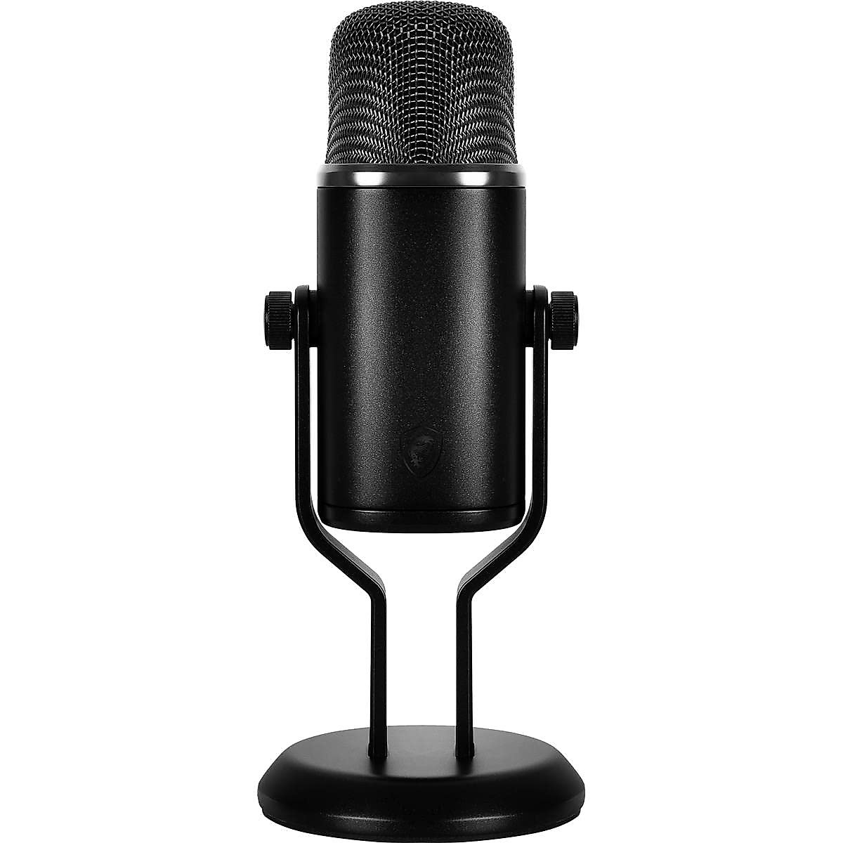 MSI IMMERSE GV60 Streaming Microphone (USB Type-C Interface and 3.5mm Aux, for Professional Applications with Intuituve Control in 4 Modes: Stereo, Omnidirectional, Cardioid and Bidirectional)
