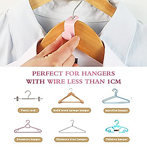 Clothes Hanger Connector Hooks, 60PCS Sturdy Mini Cascading Hanger Hooks, Thickened 20lbs Space Saving Closet Hanger Organizer, Hanger Extender Clips, 5-Color Hanger Connection Hooks for Closet